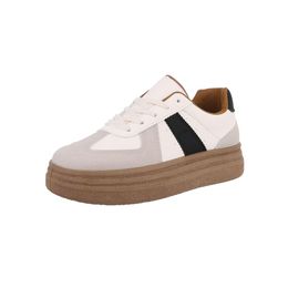 Ital-Design Freizeitschuh in Grau und Beige | Gr.: 37