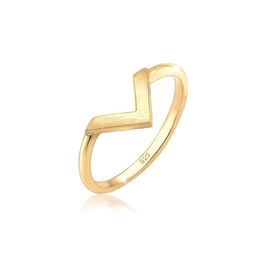 Elli Ring 925 Sterling Silber Geo, Pfeil in Gold | Gr.: 56