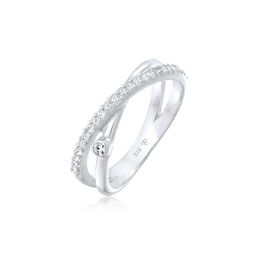 Elli Ring 925 Sterling Silber Twisted in Silber | Gr.: 56