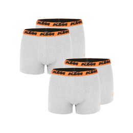 FREEGUN Boxershorts 4er Pack Boxer Man Cotton in Light Grey2 | Gr.: XL
