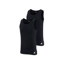 Adidas Unterhemd 2er Pack in Schwarz | Gr.: S