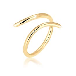 Elli Ring 925 Sterling Silber Geo in Gold | Gr.: 54