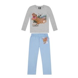 ONOMATO! 2tlg. Outfit: Schlafanzug Langarmshirt und Hose Jurassic World T-Rex in Mehrfarbig | Gr.: 98