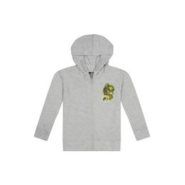 ONOMATO! Sweatjacke mit Kapuze und Rei&szlig;verschluss Jurassic World in Grau | Gr.: 98