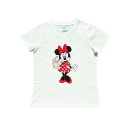ONOMATO! T-Shirt kurzarm Disney Minnie Mouse in Wei&szlig; | Gr.: 110/116