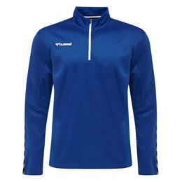 Hummel Halbrei&szlig;verschluss Sweatshirt Hmlauthentic Kinder in TRUE BLUE | Gr.: 176
