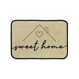 WohnDirect Fu&szlig;matte ECO-SISAL 1 in Lindgr&uuml;n | Gr.: 40 x 60 cm