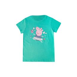ONOMATO! T-Shirt zum Wenden Peppa Pig Wutz in Gr&uuml;n | Gr.: 104/110