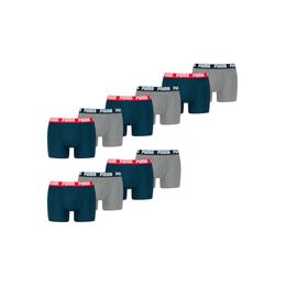 Boxershorts Puma MEN EVERYDAY BASIC BOXERS 10P in Navy / Grey Melange | Gr.: XL