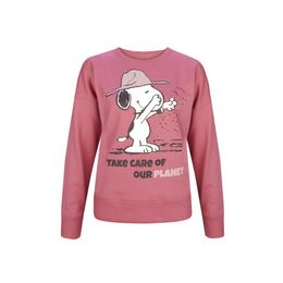 ONOMATO! Sweatshirt Cradle to Cradle Peanuts Snoopy in Pink | Gr.: L