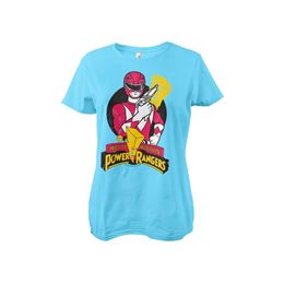 Power Rangers Shirt "Red Ranger Pose Girly Tee" in Blau | Gr.: S
