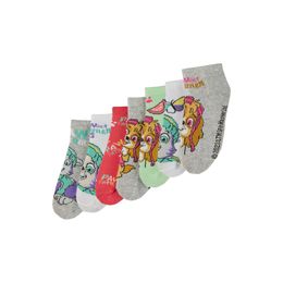 ONOMATO! 7er-Set: Socken Sneaker Paw Patrol Skye und Everest in Mehrfarbig | Gr.: 23-26