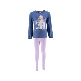Disney Frozen 2tlg. Outfit: Bekleidung-Set Elsa Oberteil und Leggings in Blau | Gr.: 116
