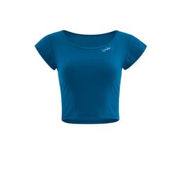 WINSHAPE Functional Light and Soft Cropped Kurzarmshirt AET137LS in teal green | Gr.: S