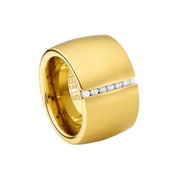 Steel_Art Ring Lines goldfarben in goldfarben | Gr.: 60