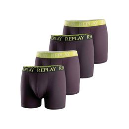 Replay Boxershort 4er Pack in Schwarz/Hellgr&uuml;n | Gr.: L