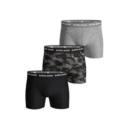 Bj&ouml;rn Borg Bj&ouml;rn Borg Boxershort 3er Pack in Schwarz/Grau | Gr.: XL