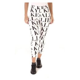 KENDALL + KYLIE Leggings in Schwarz/Wei&szlig; | Gr.: M