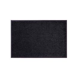 Hanse Home Waschbare Fu&szlig;matte Wash & Clean schwarz | Gr.: 60 x 180 cm