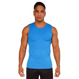 Stark Soul&reg; Stark Soul Seamless Tanktop Unterzieh-Shirt &Auml;rmellos in blau | Gr.: 52/54