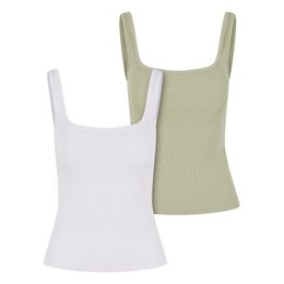 Urban Classics Tank-Tops in white+softsalvia | Gr.: M