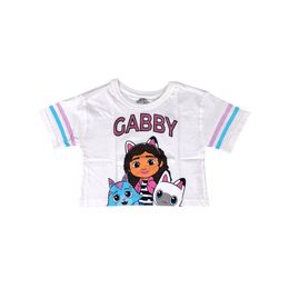 Gabby's Dollhouse T-Shirt Gabby ́s Dollhouse Crop Top in Wei&szlig; | Gr.: 110