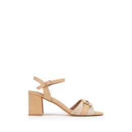 Wittchen Geflochtene Sandalen Mit Dekorativer Schnalle in Beige | Gr.: 40