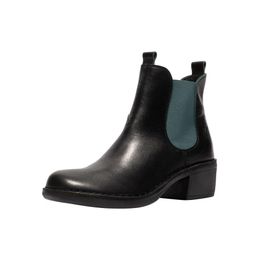 Fly London Stiefelette in Schwarz/Gr&uuml;n | Gr.: 39