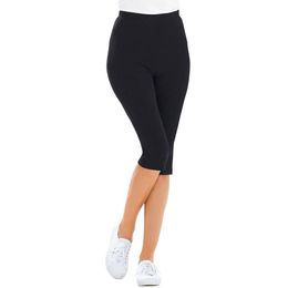 GOLDNER L&auml;ssige Baumwollhose mit Dehnbund in schwarz | Gr.: 54