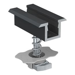 Fischer Mittelklemme vormontiert PM C 33-39 AL schwarz (520112)