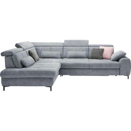 SET ONE BY Musterring Ecksofa »SO 3400 Sitzhöhe 47cm oder 49cm, Sitztiefe verstellbar, B/T 317/220 cm« Kaltschaumpolsterung, Flachgewebe, whlw. mit...