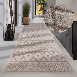 ELLE DECORATION Designteppich »Itinerance« rechteckig 18 mm Höhe Hochflor, Shaggy, Läufer, weich, Langflor, modern, Hoch Tief Effekt Beige...