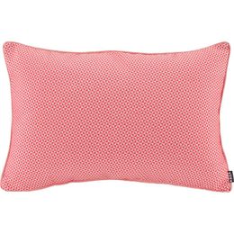 HOCK H.O.C.K. Dekokissen &raquo;Pepe&laquo; Kissenh&uuml;lle mit F&uuml;llung, 1 St&uuml;ck, Outdoor geeignet rot/berry/blossom + gemustert Obermaterial: 100% Polyacryl B/L: 40 cm...
