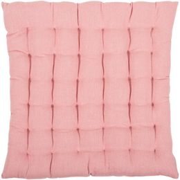 Pad Sitzkissen &raquo;LEDA&laquo; Made in Europe, 1 St&uuml;ck pink Obermaterial: 100% Baumwolle B/L: 40 cm x 40 cm