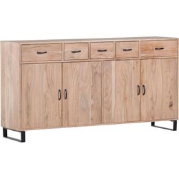 GUTMANN FACTORY Sideboard »Georgia« Kommode aus massivem Akazienholz, Breite 165 cm natur