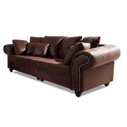 Home Affaire Big-Sofa »King George Mega Sofa, viel Platz, Federkern« dunkelbraun