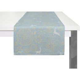 WIRTH Tischl&auml;ufer &raquo;SWIFT&laquo; blau Baumwolle, Polyester