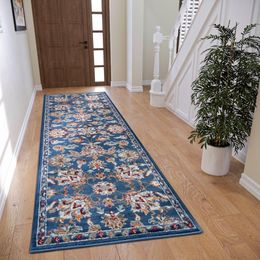 Hanse Home Teppich &raquo;Caracci&laquo; rechteckig 8 mm H&ouml;he L&auml;ufer, Orientalisch, Kurzflor, Wohnzimmer, Schlafzimmer, Esszimmer Blau Oberfl&auml;che: 53%...