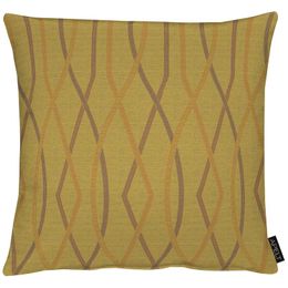 Apelt Dekokissen »Villa« Kissenhülle mit Füllung, 1 Stück goldfarben + gemustert Bezug: 100% Polyester B/L: 45 cm x 45 cm