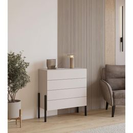 Home Affaire Kommode »Jukon, Breite 84 cm, moderne grifflose Kommode« Schubladenkommode mit 4 Schubkästen, push to open Funktion kaschmir