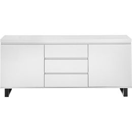 MCA furniture Sideboard »AUSTIN Sideboard« Türen mit Dämpfung modern white Kompakte Maße: Mit einer Breite von 166 cm, einer Höhe von 74 cm und...