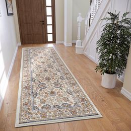 Hanse Home Teppich &raquo;Saraceni&laquo; rechteckig 8 mm H&ouml;he L&auml;ufer, Orientalisch, Kurzflor, Wohnzimmer, Schlafzimmer, Esszimmer Creme Oberfl&auml;che: 53%...