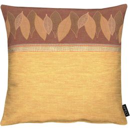 Apelt Dekokissen »2719« Kissenhülle ohne Füllung, 1 Stück orange/terrakotta + gemustert Bezug: 65% Polyester, 20% Viskose, 15% Baumwolle B/L: 46 cm...