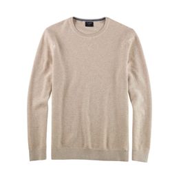 OLYMP Rundhalspullover »Strick Casual« mit modischem Strukturmuster hellbeige XXL XXL Pullover von OLYMP im klassischen Stil