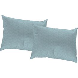 WIRTH Dekokissen »Torbole« Kissenhülle ohne Füllung, 2 Stück blau + meliert Bezug: 90% Polyester, 10% Baumwolle B/L: 40 cm x 40 cm