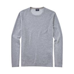 OLYMP Rundhalspullover »Strick Casual« Crew Neck silbergrau S S Pullover von OLYMP