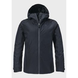 Schöffel SCHÖFFEL Outdoorjacke »Hiking Ins Jacket Style Wildkar WMS« mit Kapuze 8820 - blau 38 38 Wasserdicht & atmungsaktiv dank 2-Lagen VENTURI Membrane