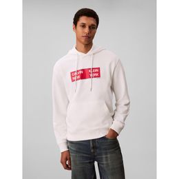 Calvin Klein Jeans Kapuzensweatshirt »LS EU 350TERRY CKNY BOX GRAPHIC« Mit Rundhalsausschnitt, regular fit Bright White XL XL Kapuzensweatshirt von...
