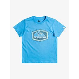 Quiksilver T-Shirt »Retro Lines« Azure Blue 6(115-120cm) 6(115-120cm) Stoff: Baumwoll-Jersey-Stoff [160 g/m2]