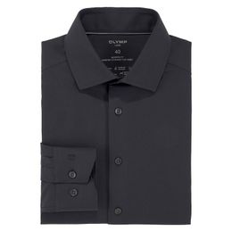 OLYMP Businesshemd &raquo;Luxor 24/Seven modern fit&laquo; Comfort Stretch schwarz 43 - N-Gr N-Gr 43 Ideal f&uuml;rs B&uuml;ro: Langarm Businesshemd mit klassischem...
